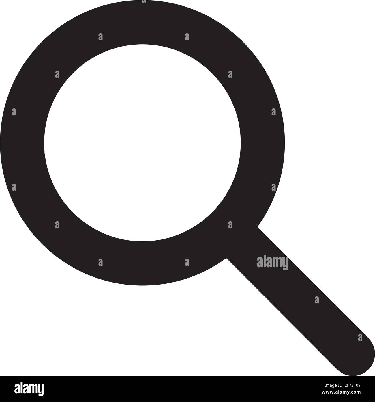 Find icon vector magnifying glass search symbol for user interface in a ...