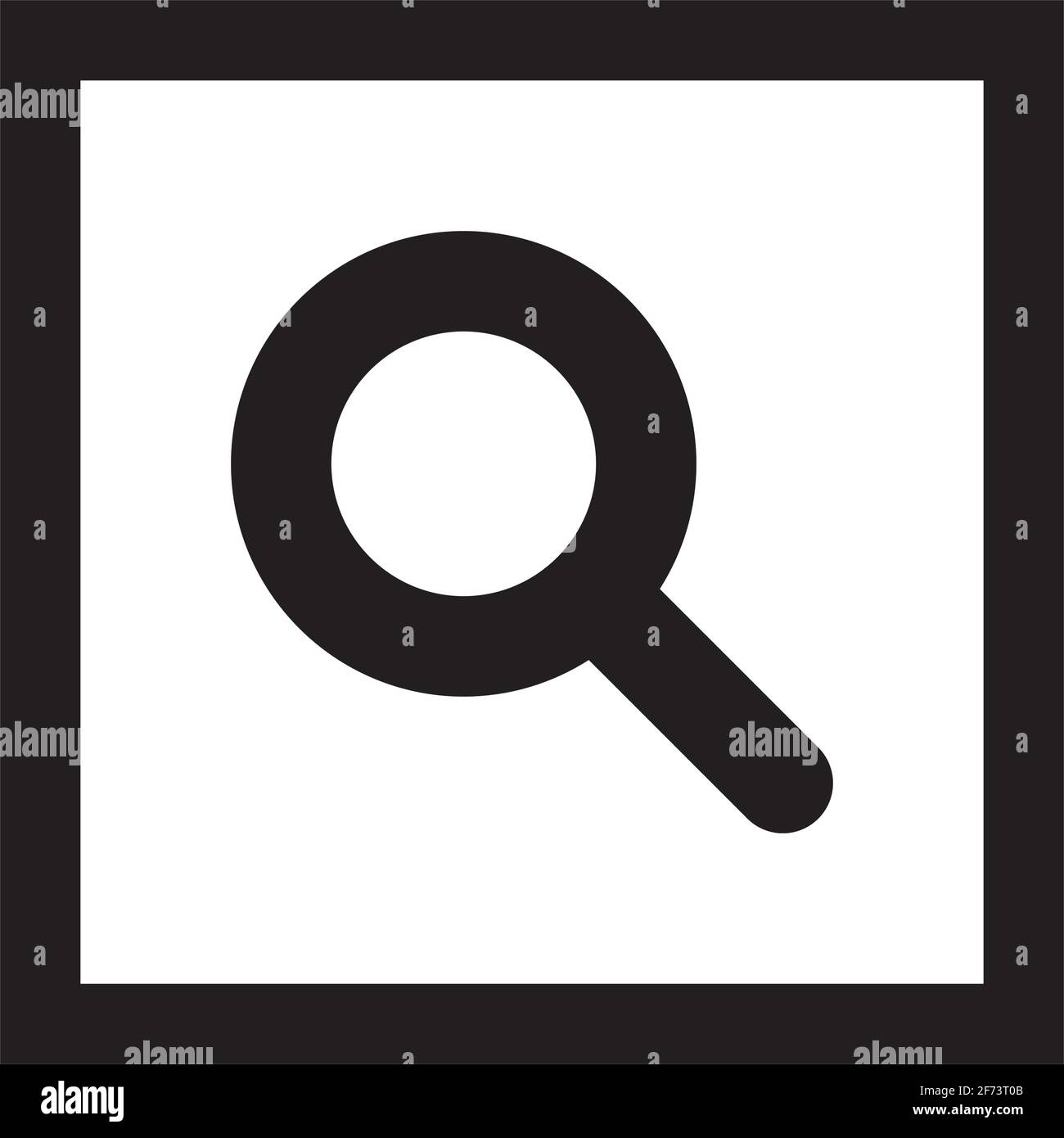 Magnifier icon vector search symbol for user interface in a flat color ...