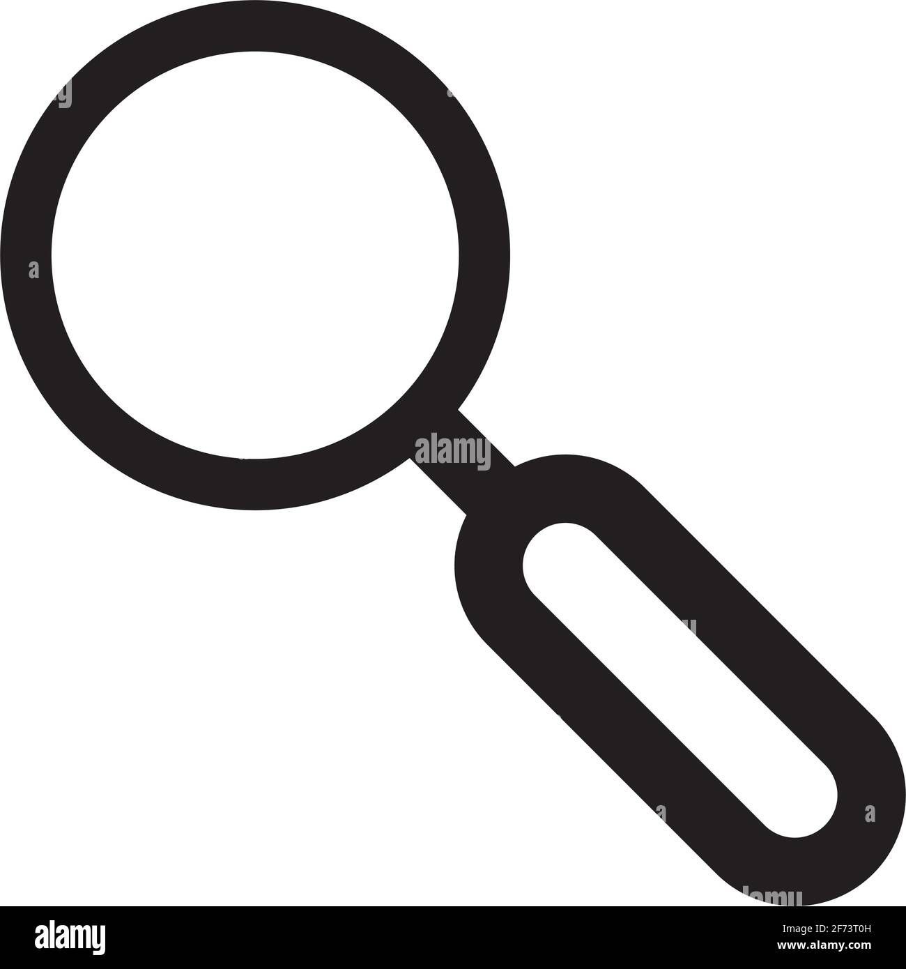 Find icon vector magnifying glass search symbol for user interface in a ...