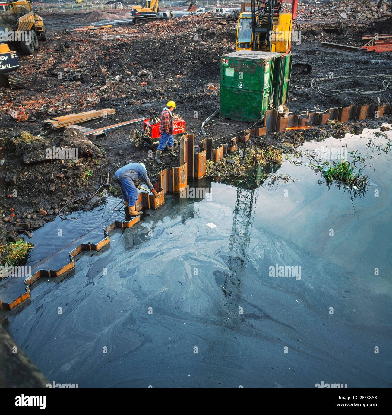 Clean-up of contaminated site. Demolition and remediation work on ...