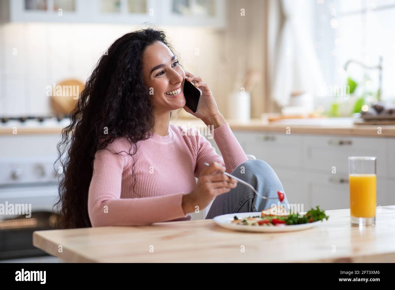Communication eating smiling sitting food and drink hi-res stock ...