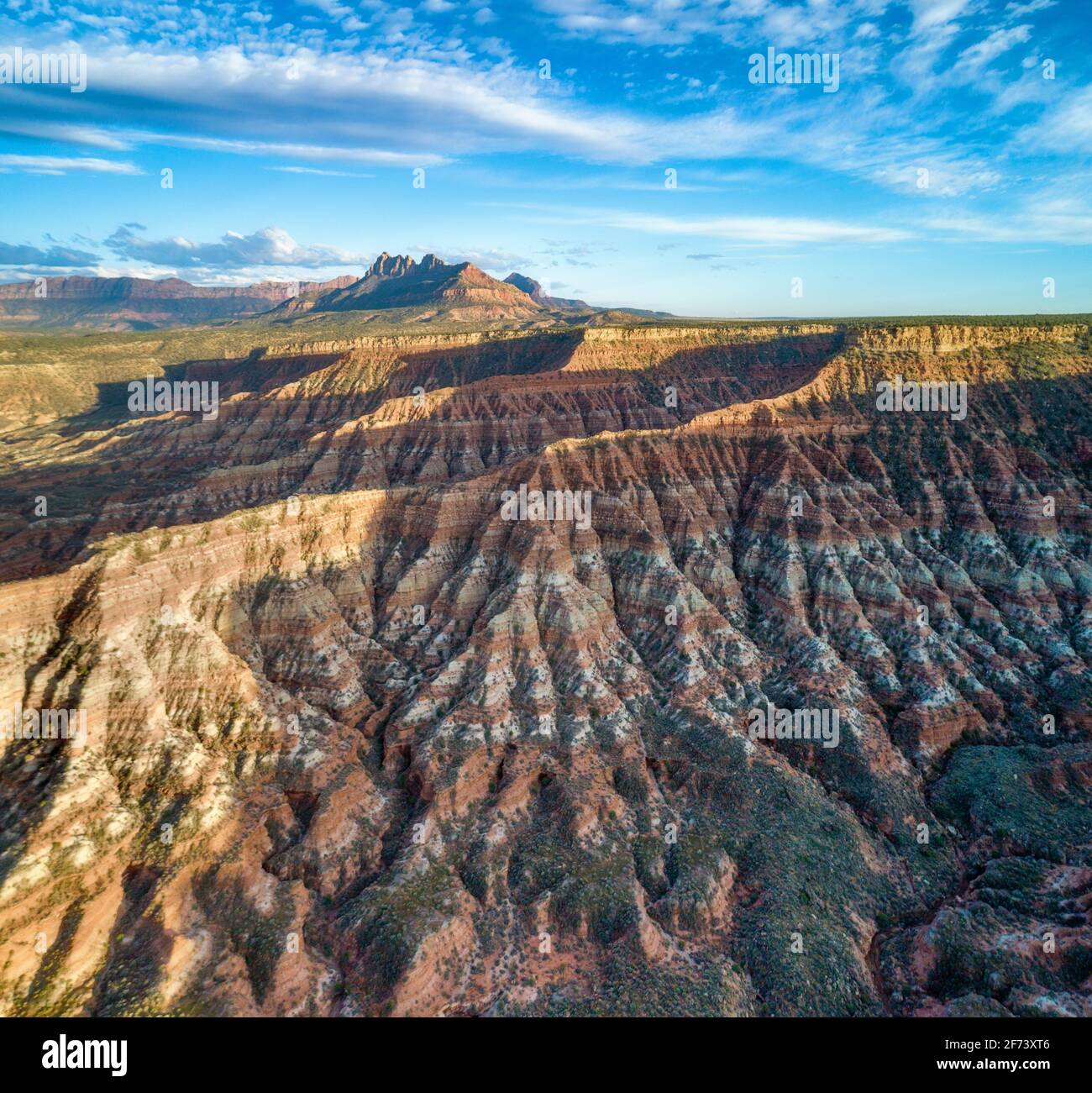 Layers of different rock types form a beautiful landscape in Utah Stock ...