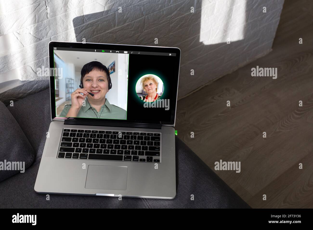 Group Friends Video Chat Connection Concept Stock Photo - Alamy