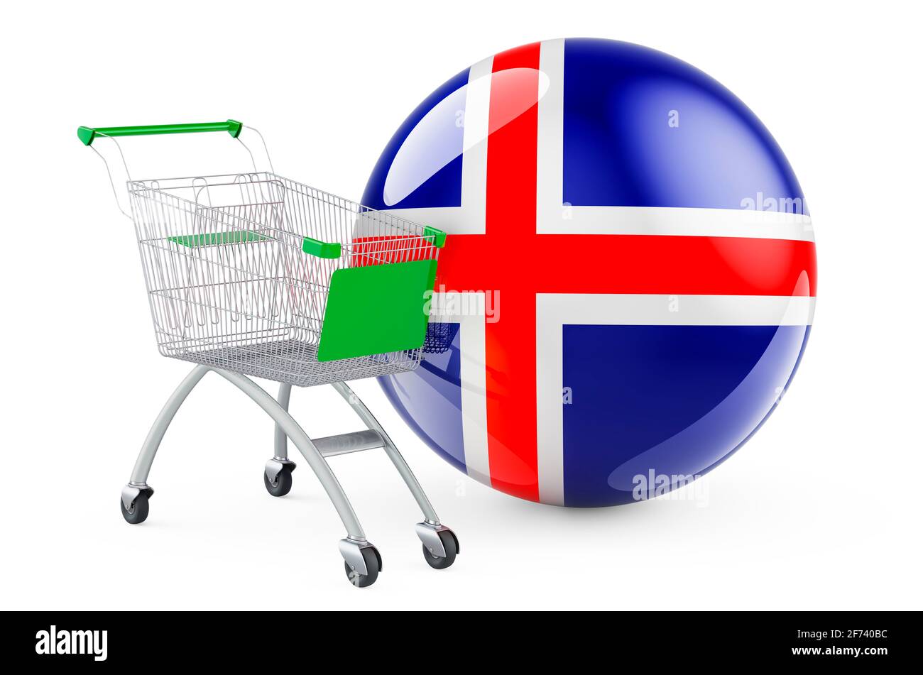 Iceland supermarket shopping trolley Cut Out Stock Images & Pictures ...
