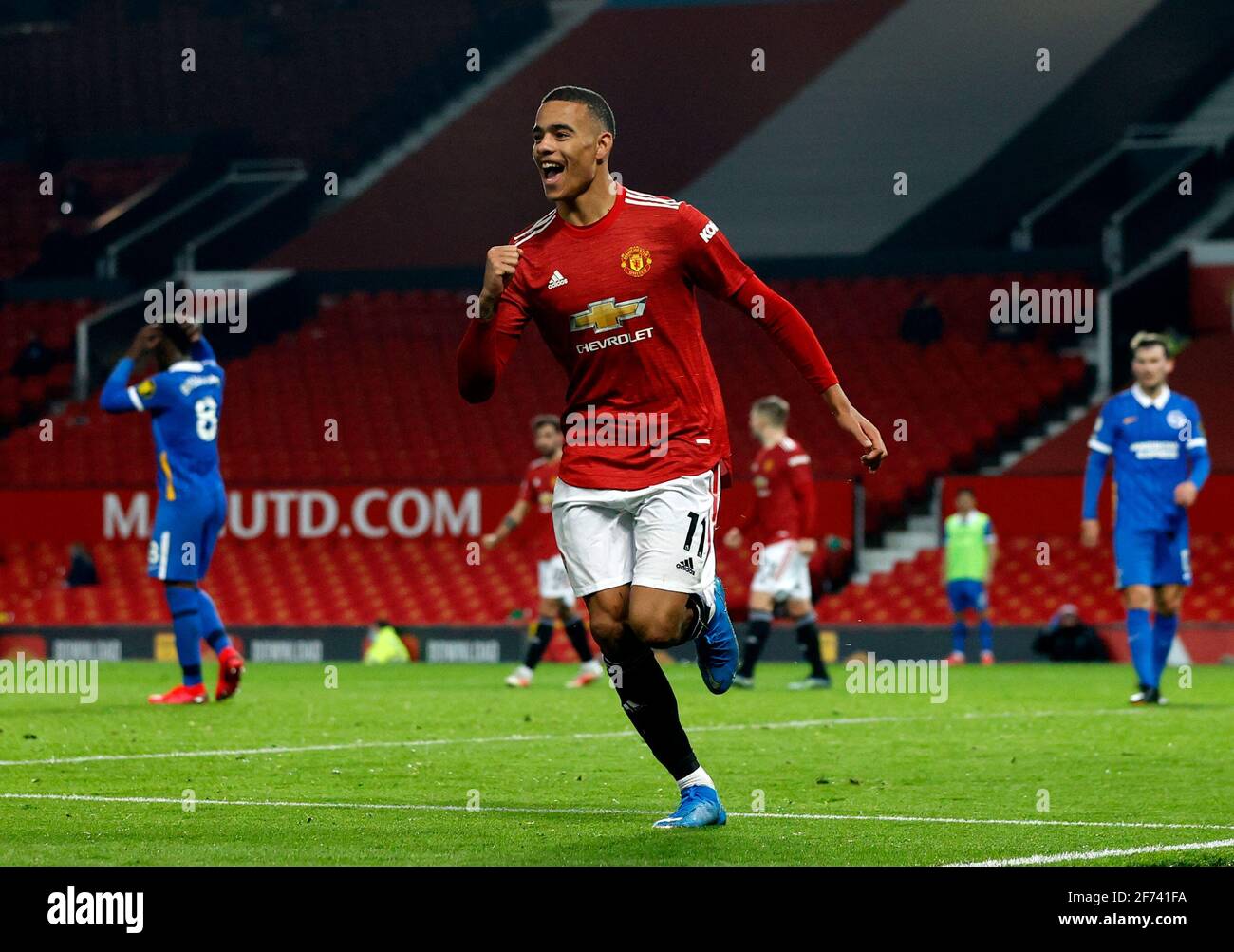 Manchester United's Mason Greenwood celebrates scoring their side's ...