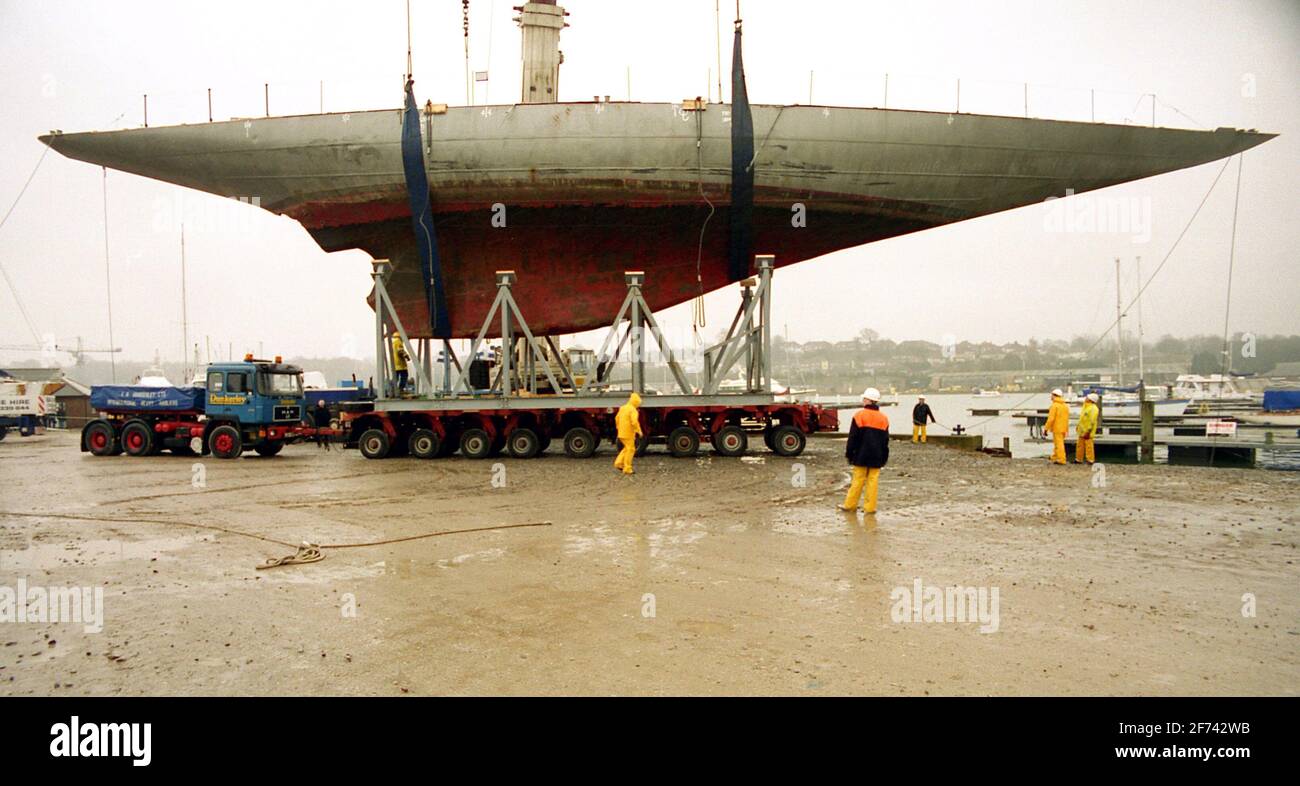 Classic yacht rebuild hi-res stock photography and images - Alamy