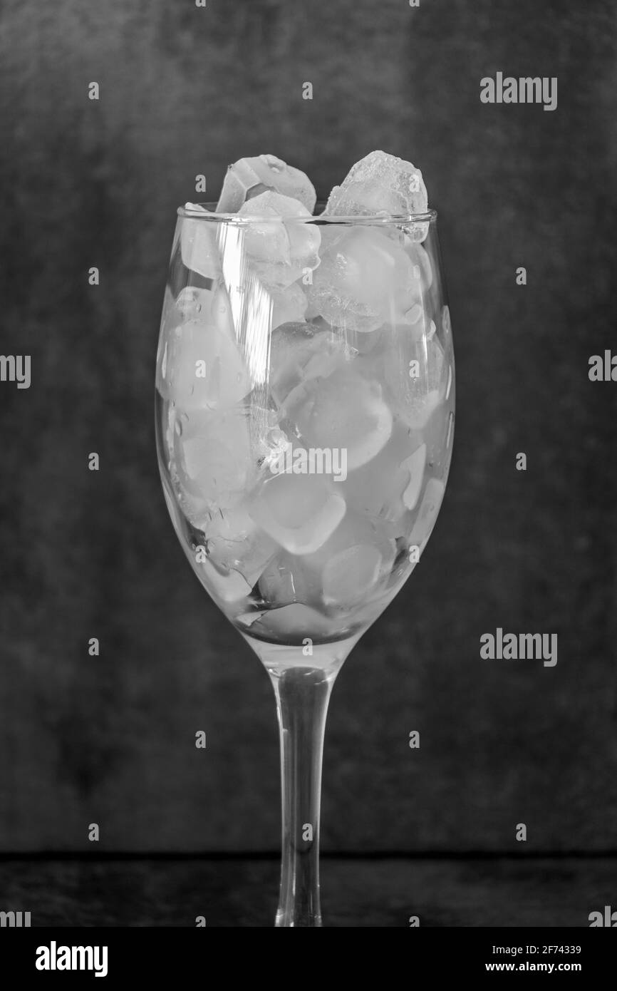 Glass fresh ice cold Black and White Stock Photos & Images - Alamy