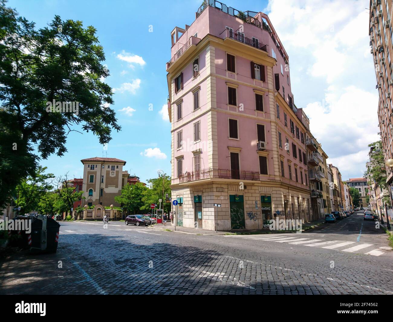 Empty City Street Corner