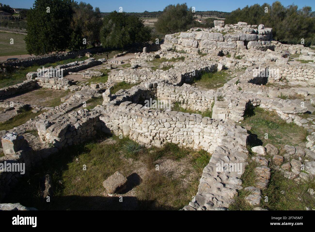 Talayots stones Archaeological site Mallorca, prehistoric era, Montuiri ...