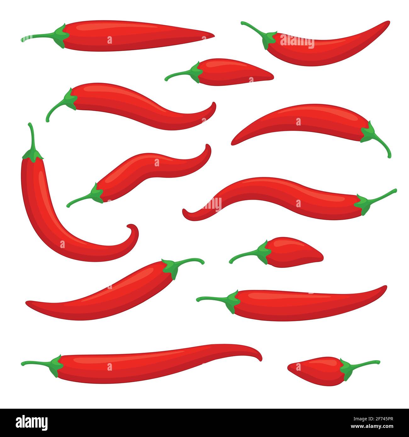 Closeup chilly pepper vector set Stock Vector Image & Art - Alamy