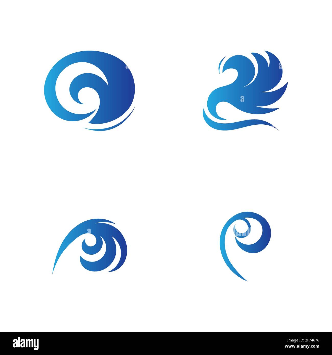 Ocean Wave Logo vector illustration design Template - Vector Stock ...