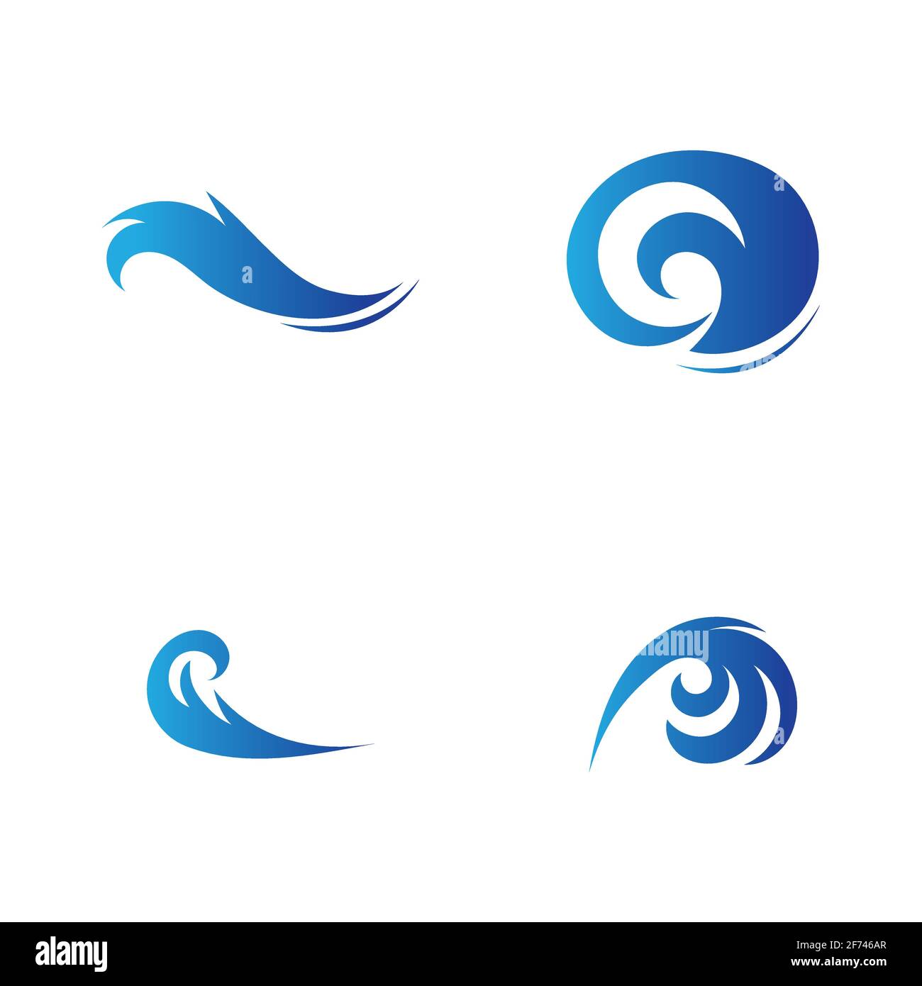 Ocean Wave Logo vector illustration design Template - Vector Stock ...