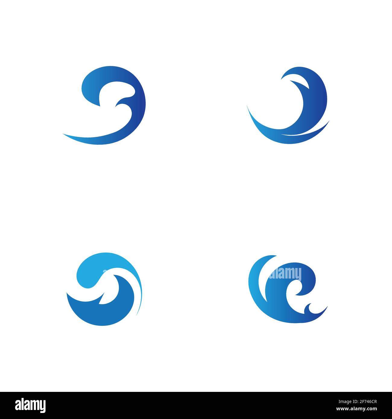 Ocean Wave Logo vector illustration design Template - Vector Stock ...
