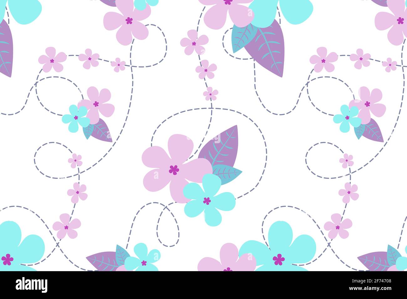 Violet flower plant in Stock Vector Images - Alamy