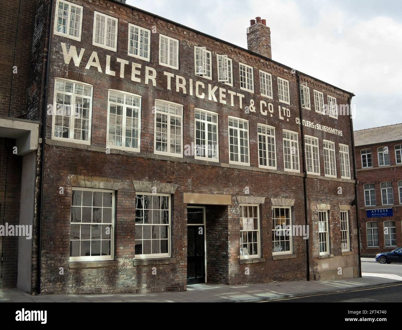 The Walter Trickett cutlery silversmith Anglo works in Sheffield ...