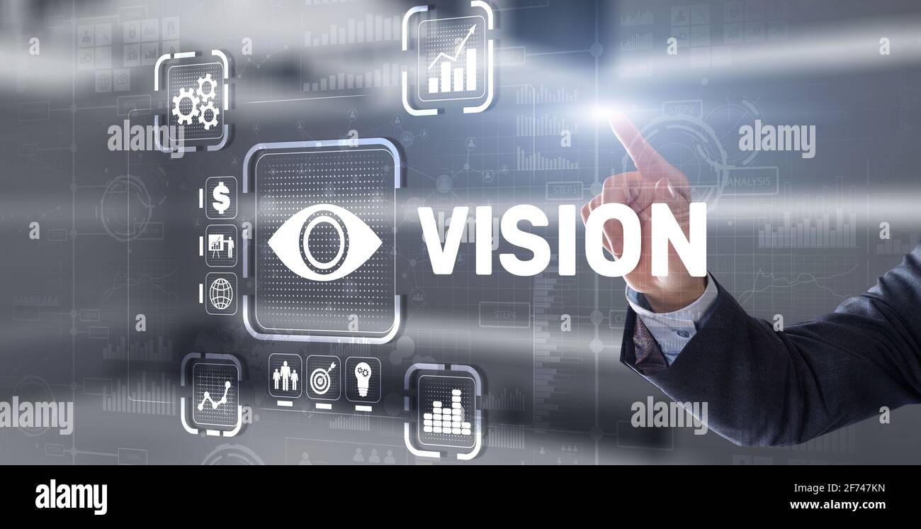 Vision Direction Future Business Inspiration Motivation Concept Stock ...