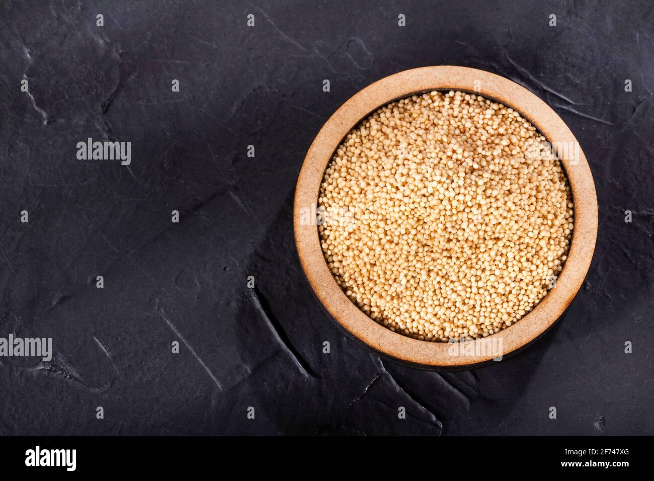 Organic amaranth seeds - Amaranthus. Text space Stock Photo - Alamy