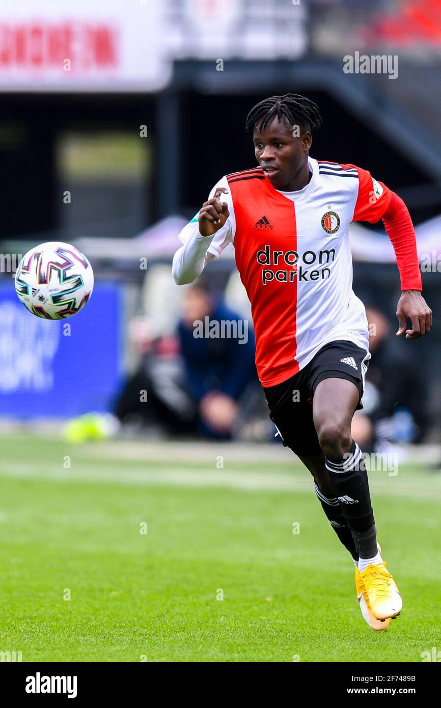 ROTTERDAM, NETHERLANDS - APRIL 4: Aliou Balde of Feyenoord Rotterdam ...