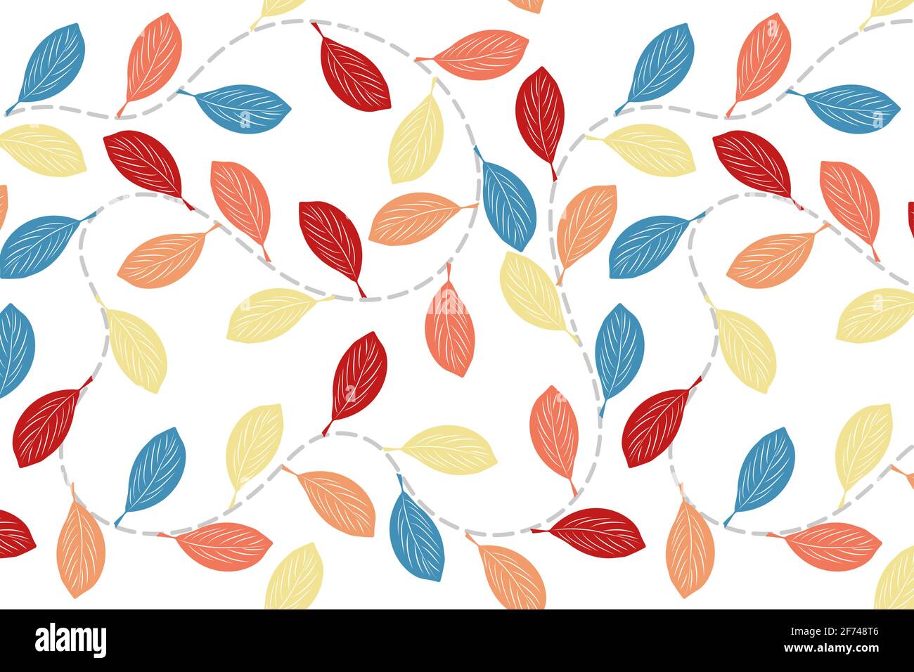 Connected basil branches in pastel tint pattern Stock Vector Image ...