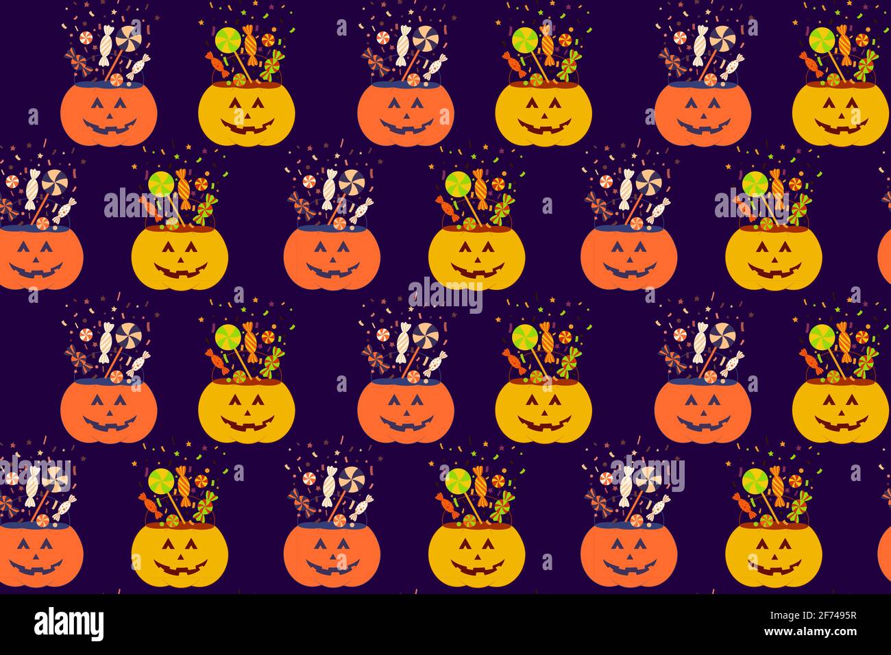 Sweets halloween seamless pattern Stock Vector Images - Alamy