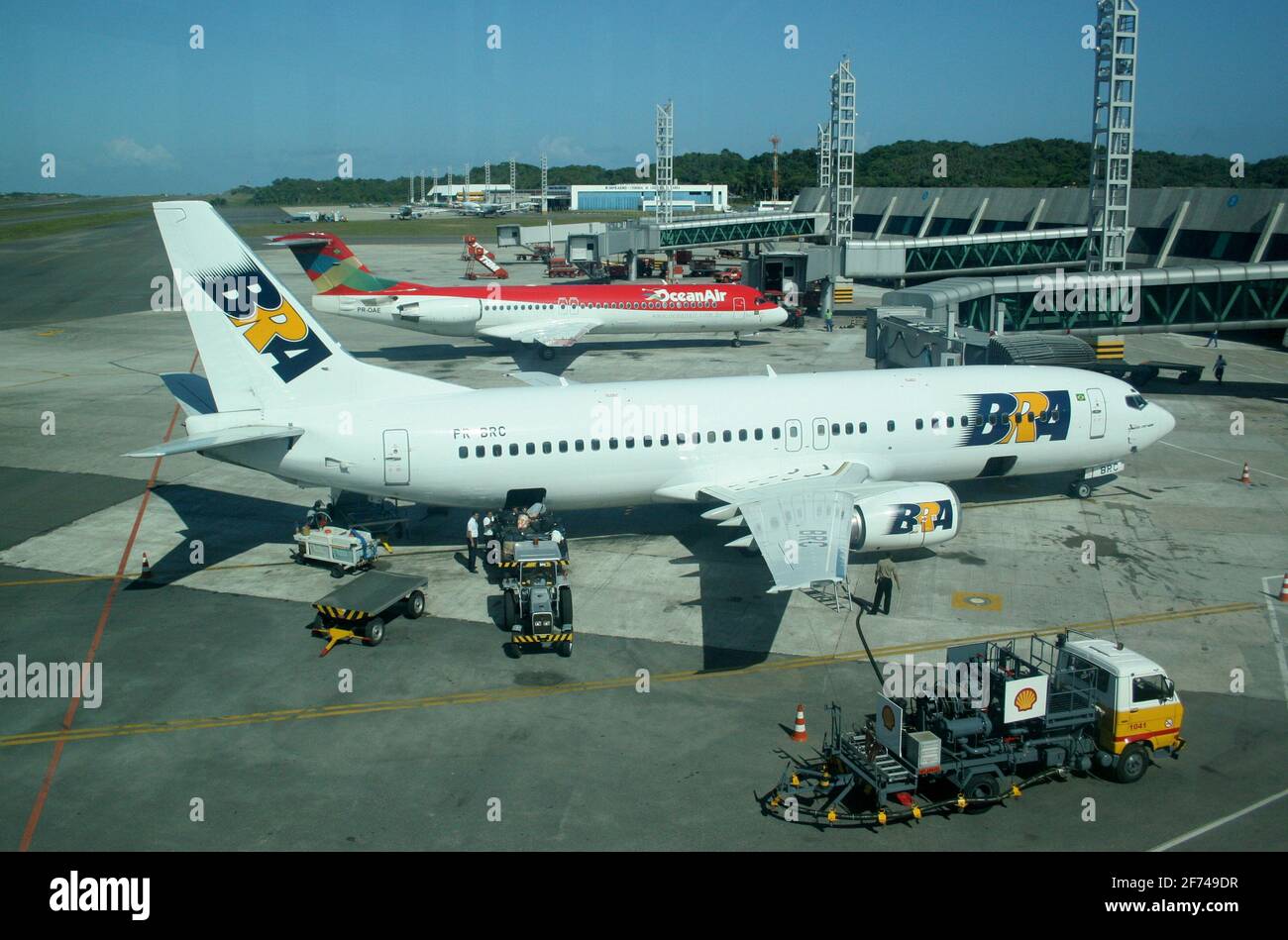 salvador, bahia / brazil - december 25, 2007: Boeing 737-400 from the ...