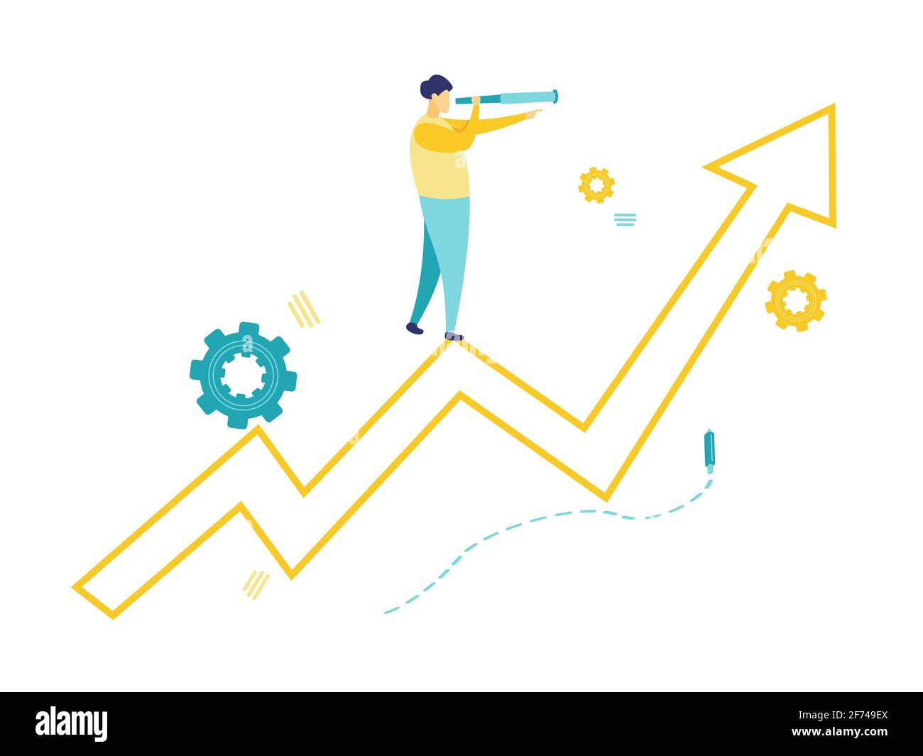 Work in progress standing Stock Vector Images - Alamy