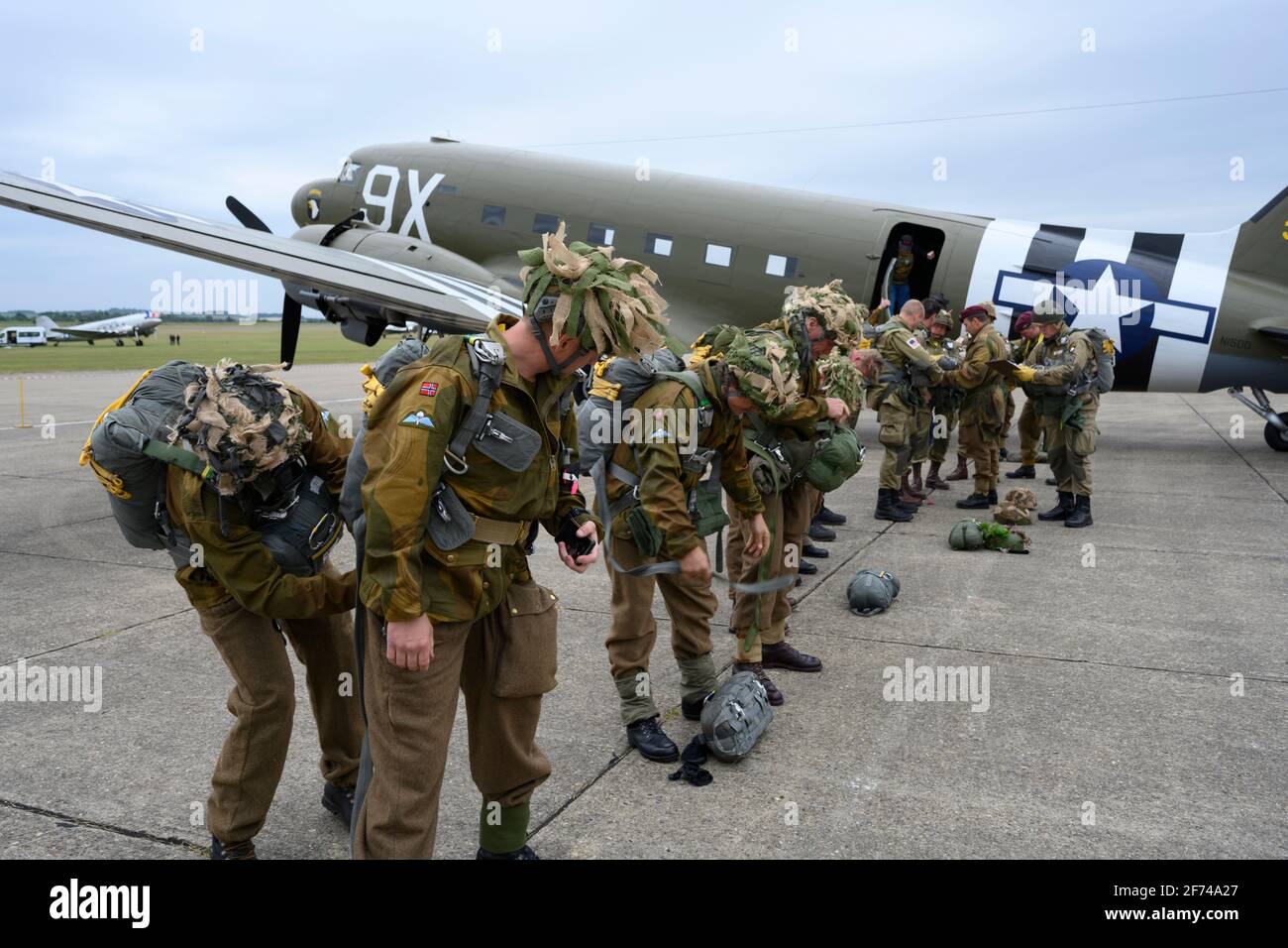 Daks over Duxford, D-Day75 Stock Photo - Alamy