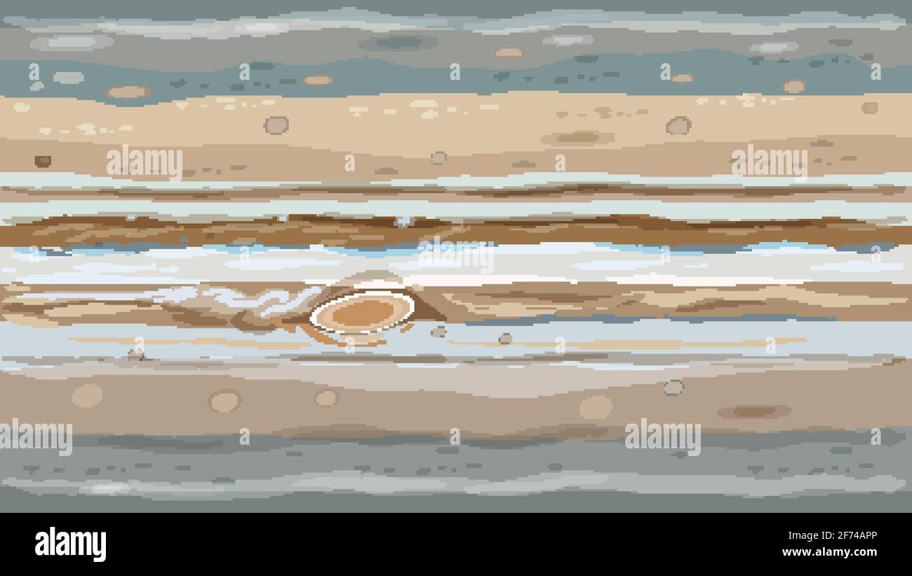 Jupiter Surface Map