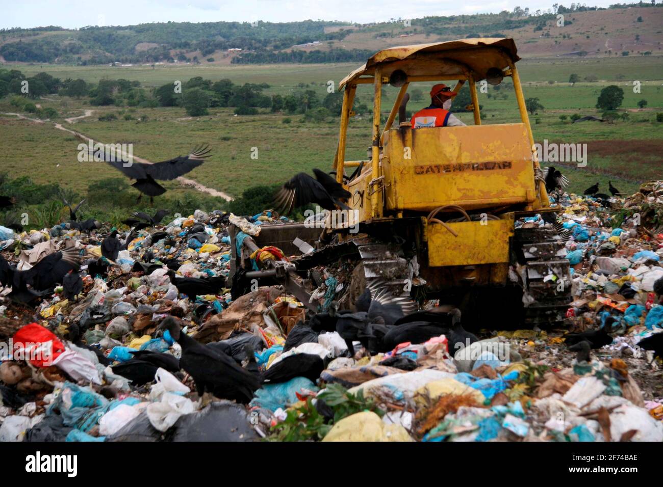 porto Seguro, bahia / brazil - may14, 2008: tractor is seen turning ...