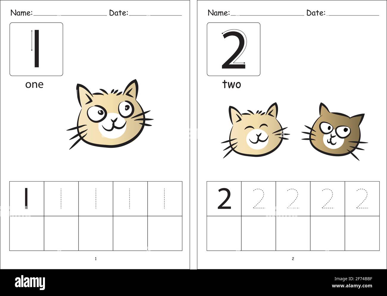 pre school kids cartoon education activity topic learning writing ...
