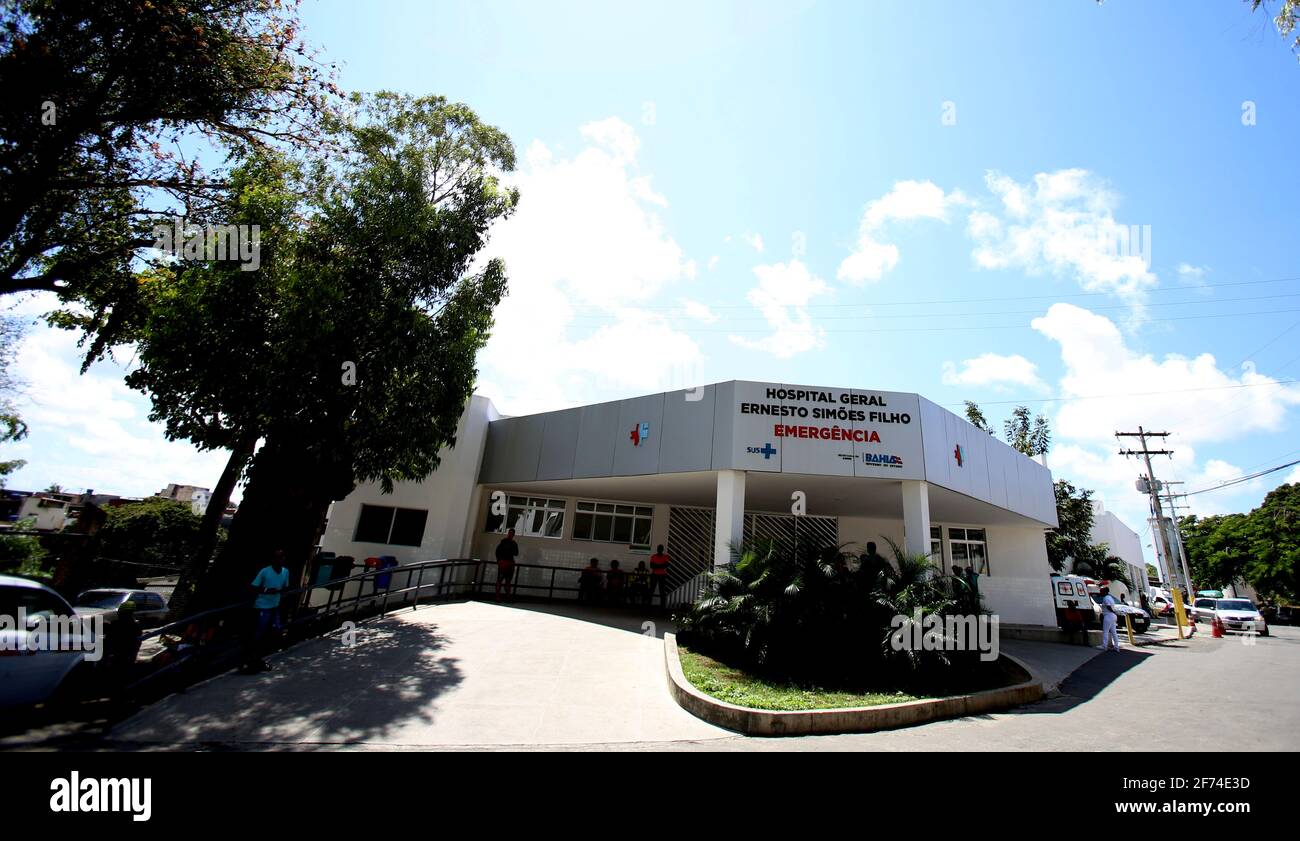 salvador, bahia / brazil - august 23, 2018: Facade of the Ernesto ...