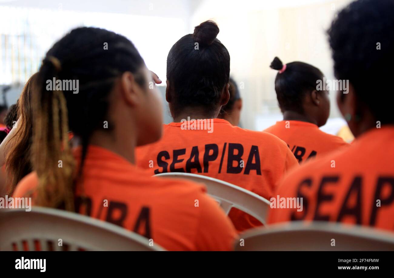 salvador, bahia / brazil - july 25, 2016: Inmates from the Female ...