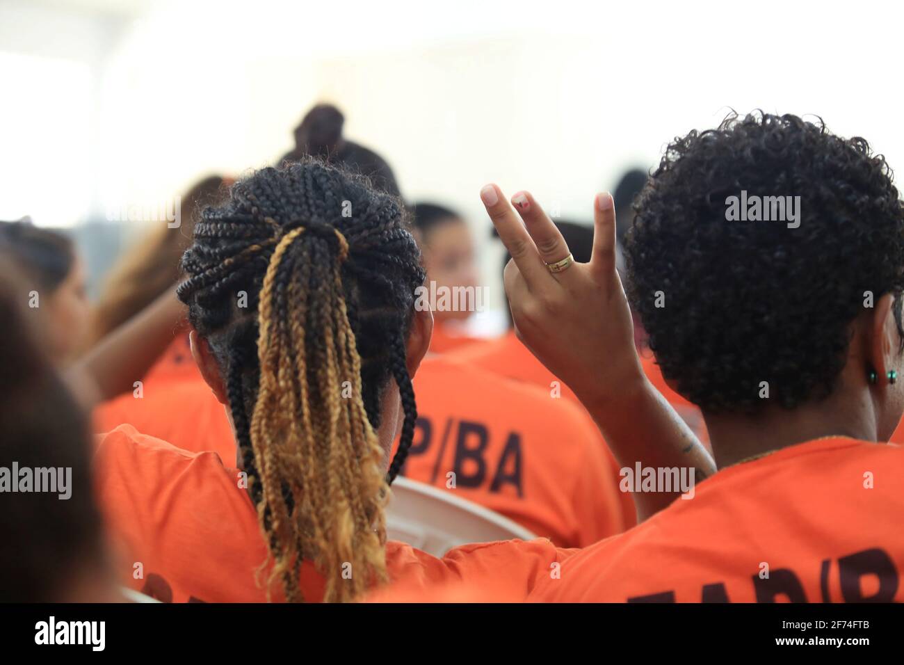 salvador, bahia / brazil - july 25, 2016: Inmates from the Female ...