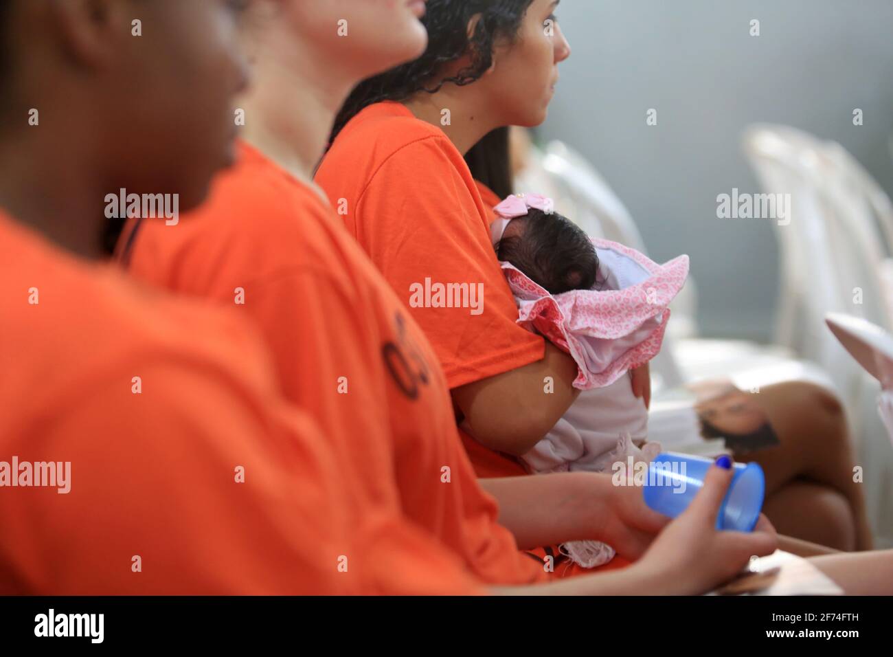 salvador, bahia / brazil - july 25, 2016: Inmate of the Female Presidio ...