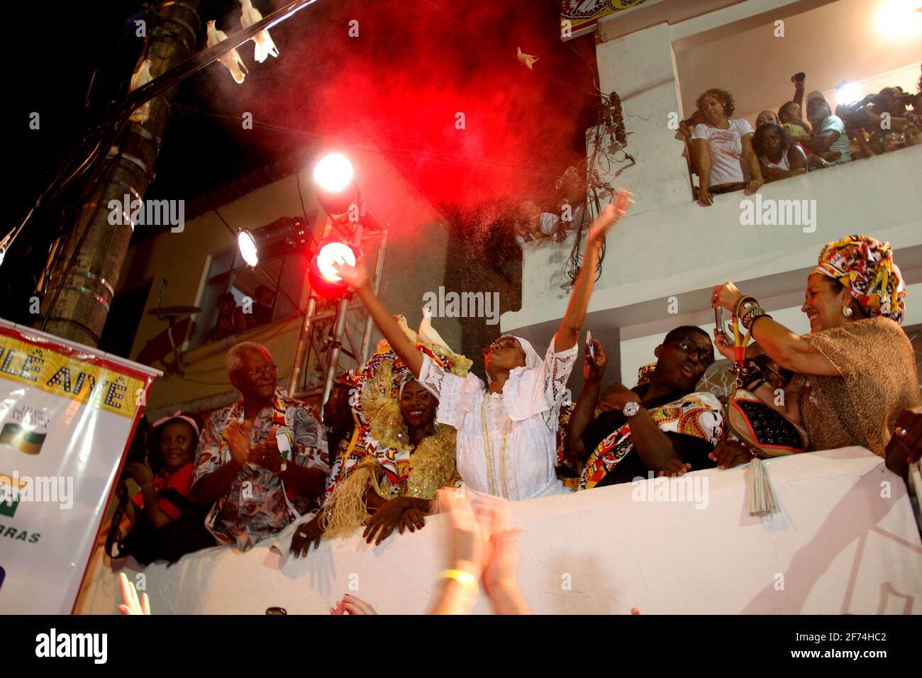 salvador, bahia / brazil - february 9, 2013: member of the Bloco Ile ...