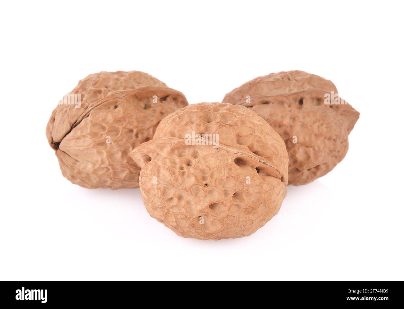 Dry Walnut isolated on a white background Stock Photo - Alamy