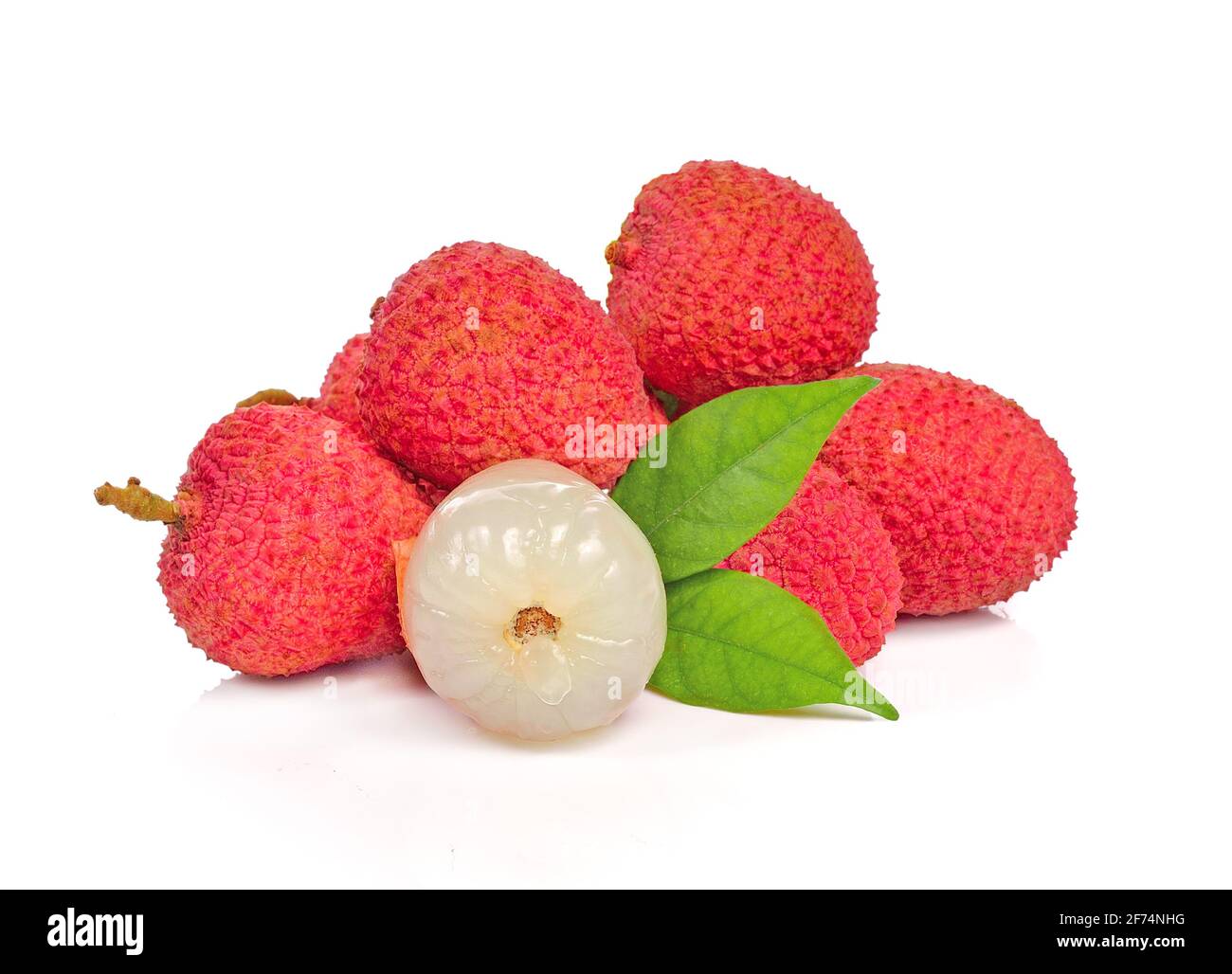 lychee isolated on white background Stock Photo - Alamy