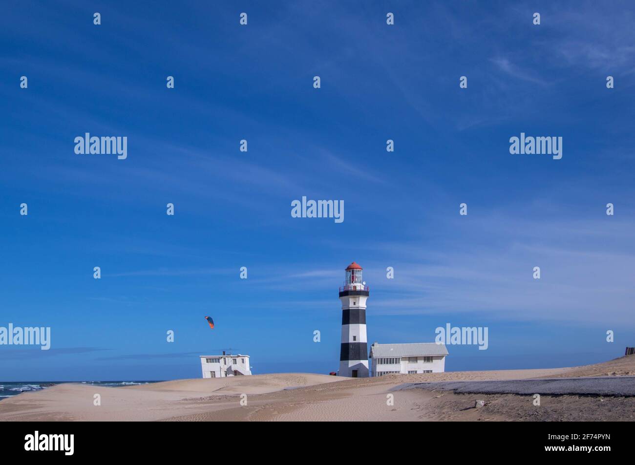 Port Elizabeth, South Africa - the lighthouse at Cape Recife on a clear ...