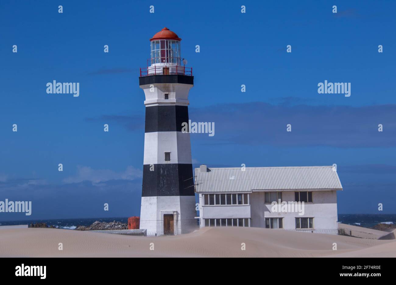 Port Elizabeth, South Africa - the lighthouse at Cape Recife on a clear ...