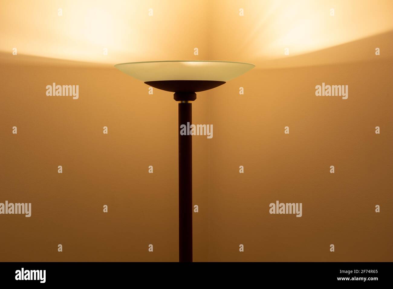 Abstract art texture background view of a modern interior electric pole ...