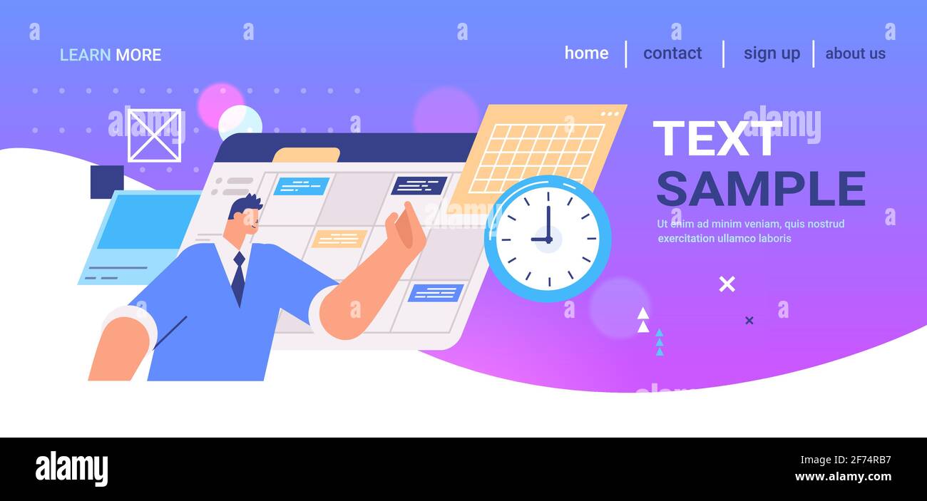 Employee scheduling app Stock Vector Images - Alamy