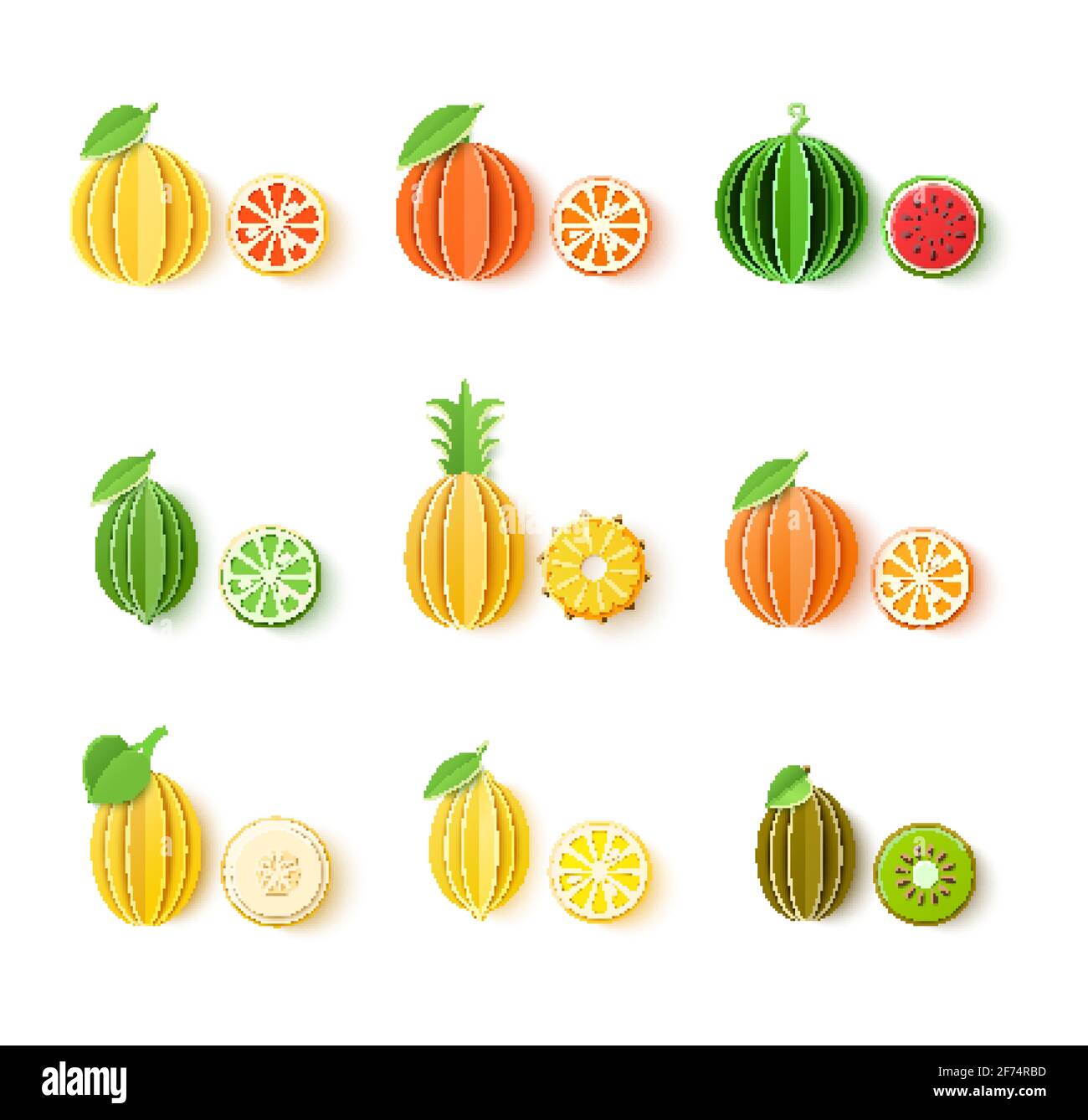 Whole cut kiwi fruits Stock Vector Images - Alamy