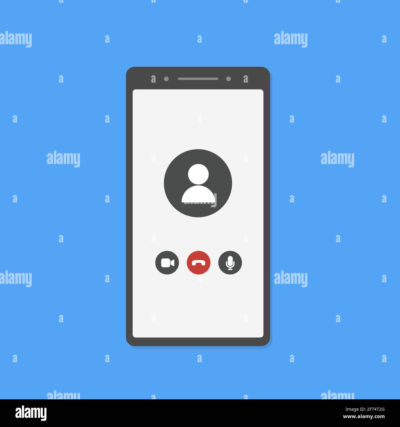 Videocall interface on smartphone. Online webinar or video conference ... Videocall interface on smartphone. Online webinar or video conference ...