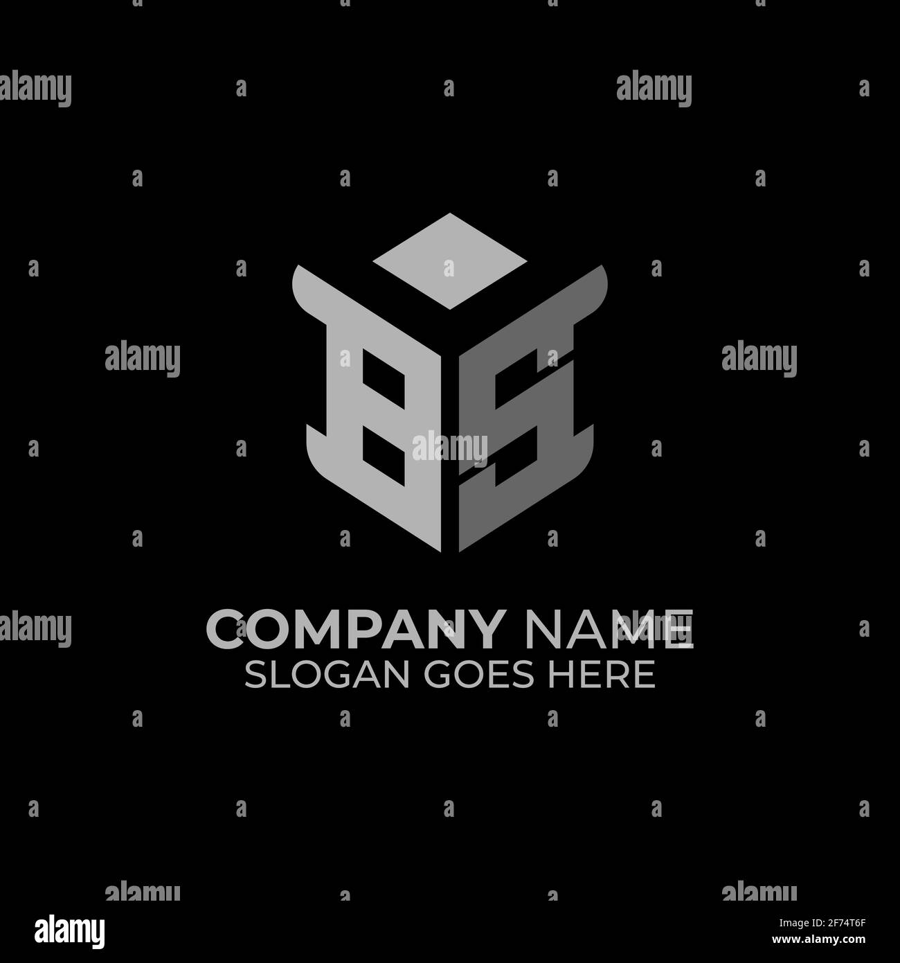 BS letter name logo design inspirations, B and S monogram logo vector ...