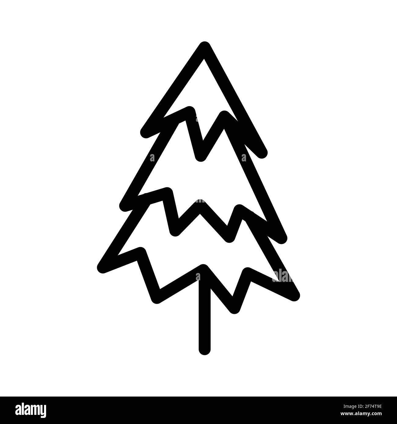 Pine Tree Icon Vector