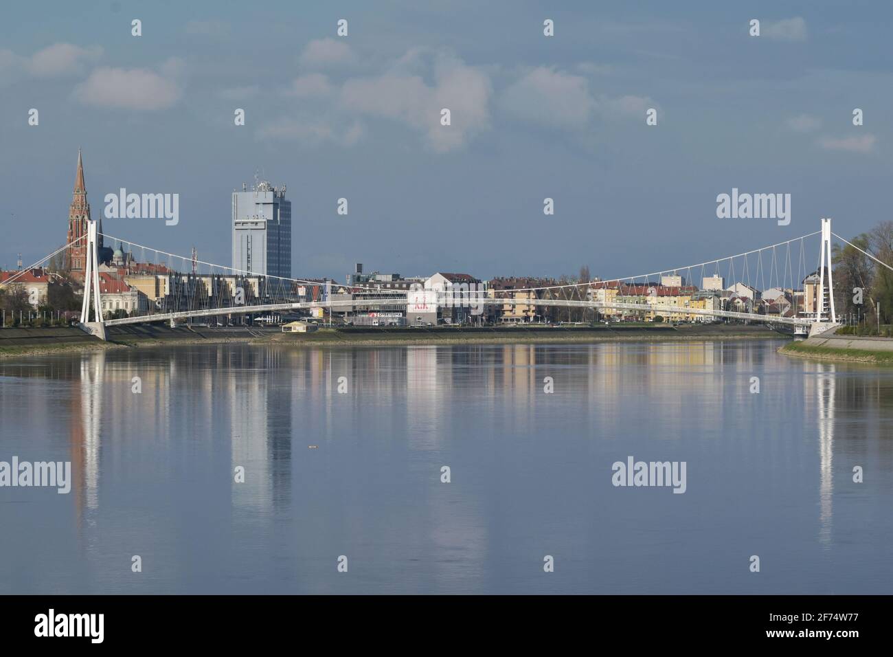 Osijek pedestrian bridge hi-res stock photography and images - Alamy