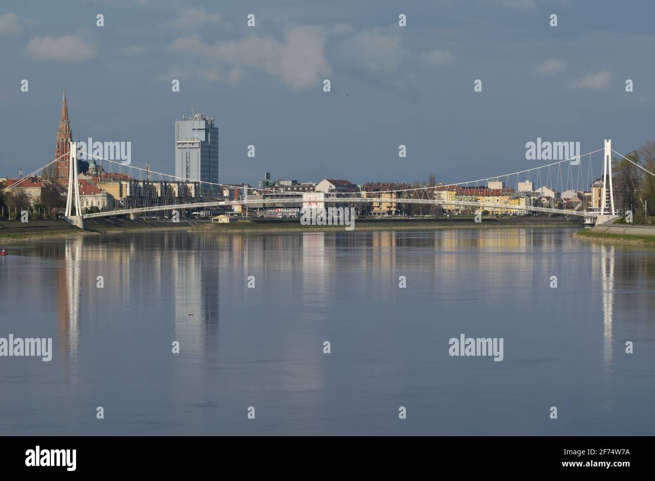 Osijek pedestrian bridge hi-res stock photography and images - Alamy