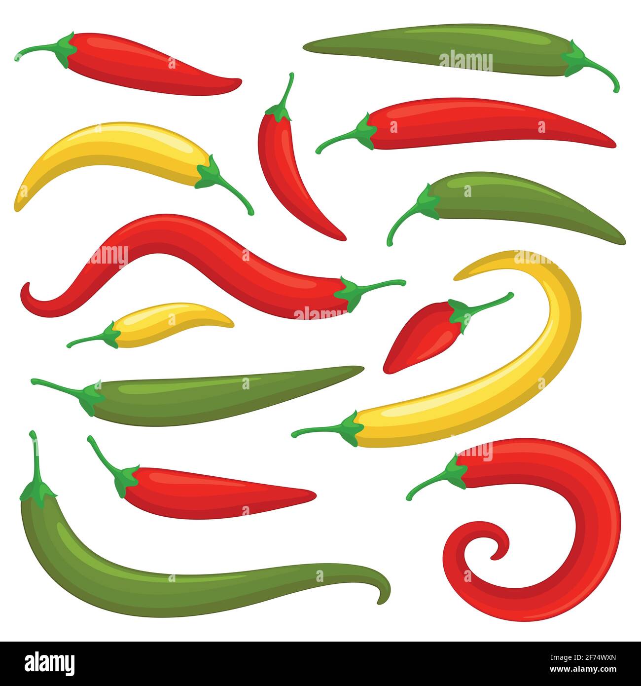 Chili jalapeno icon set Stock Vector Images - Alamy