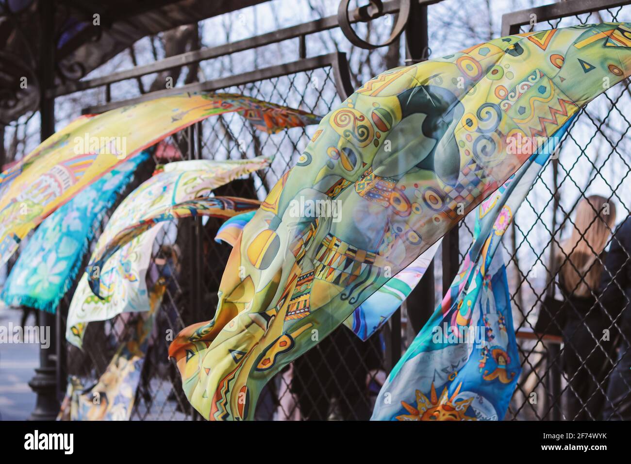 Scarf Wind Hand High Resolution Stock Photography and Images - Alamy