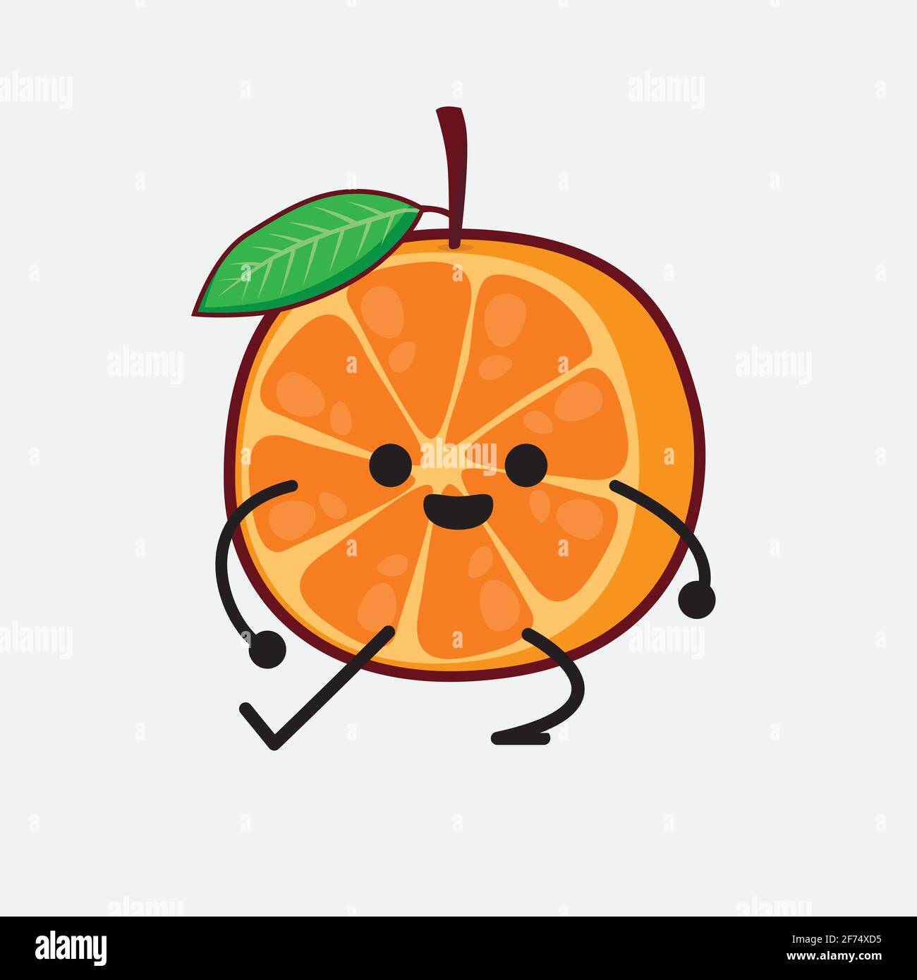 Orange Slice Cartoon